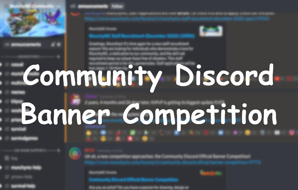 Community Discord Official Banner Competition! - Announcements ...